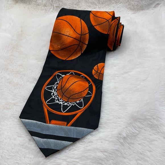 phineas Creed | Accessories | Basketball Themed Tie By Phineas Creed ...